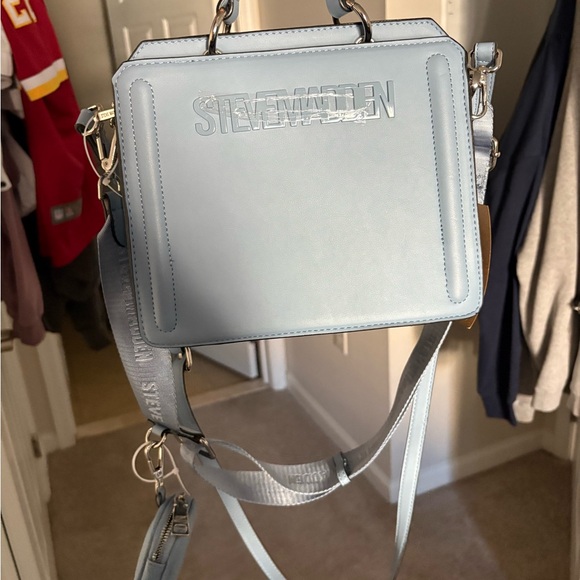 Steve Madden | Bags | Steve Madden Light Blue Crossbody Bag | Poshmark